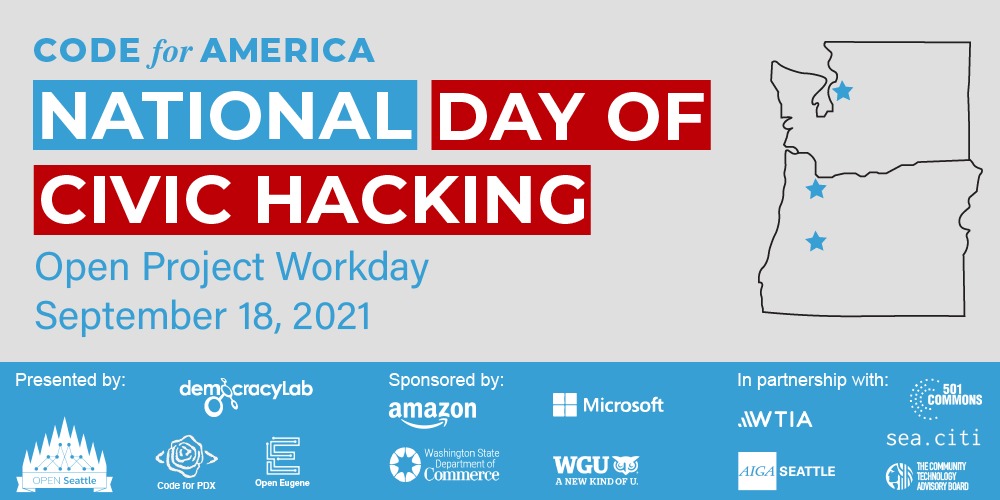 National Day of Civic Hacking 2021 - Open Project Workday | DemocracyLab